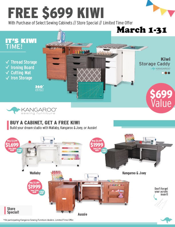 Kangaroo Sewing Cabinets - Sewing Cabinets - Sewing Furniture