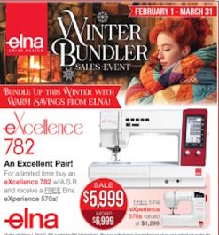 Elna Excellence 782 Sewing and Quilting Machine with Accurate Stitch ...
