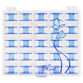 Janome Blue Bobbins with Storage Case