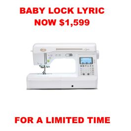 Baby Lock Lyric Sewing and Quilting Machine BLMLR
