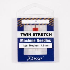 Klasse Twin Stretch Machine Needle 2.5mm/75