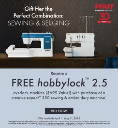 PFAFF creative expect 350 Sewing & Embroidery Machine (Advanced Orders)