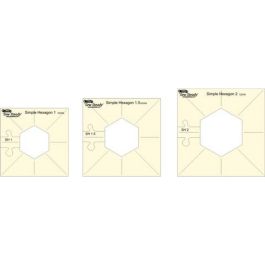 Westalee Simple Hexagon Quilt Ruler Template