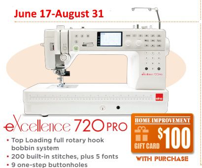 Elna Excellence 720 Pro Sewing Machine